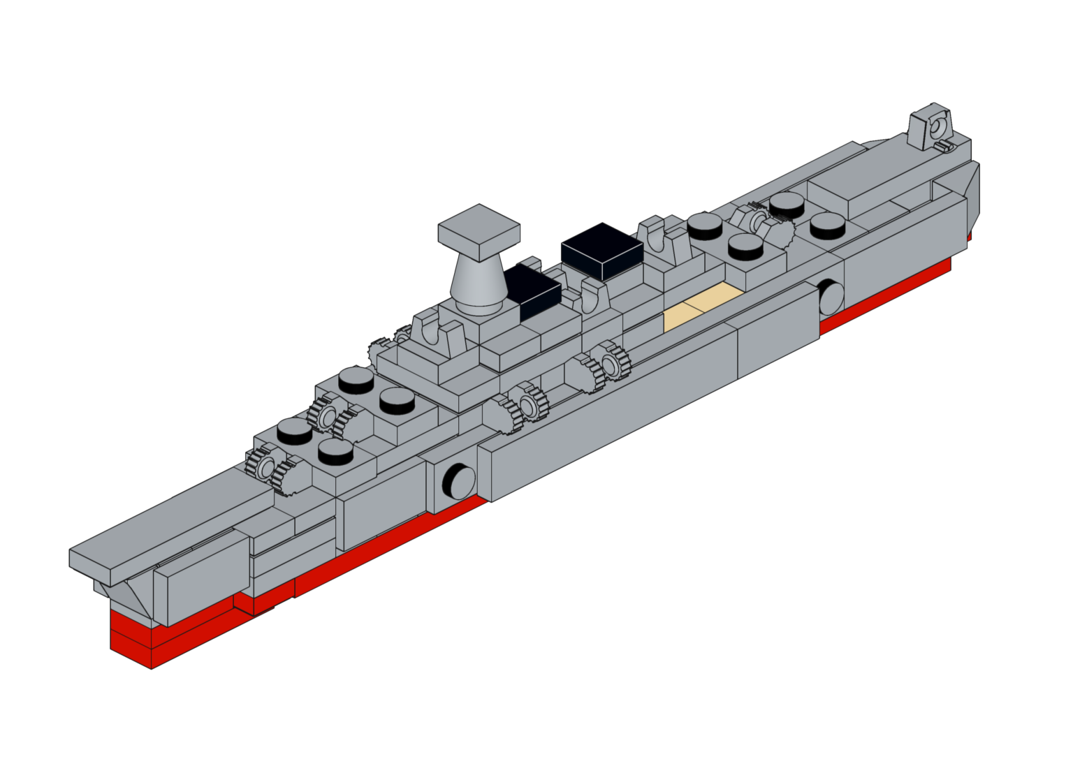 LEGO USS Iowa Battleship MOC