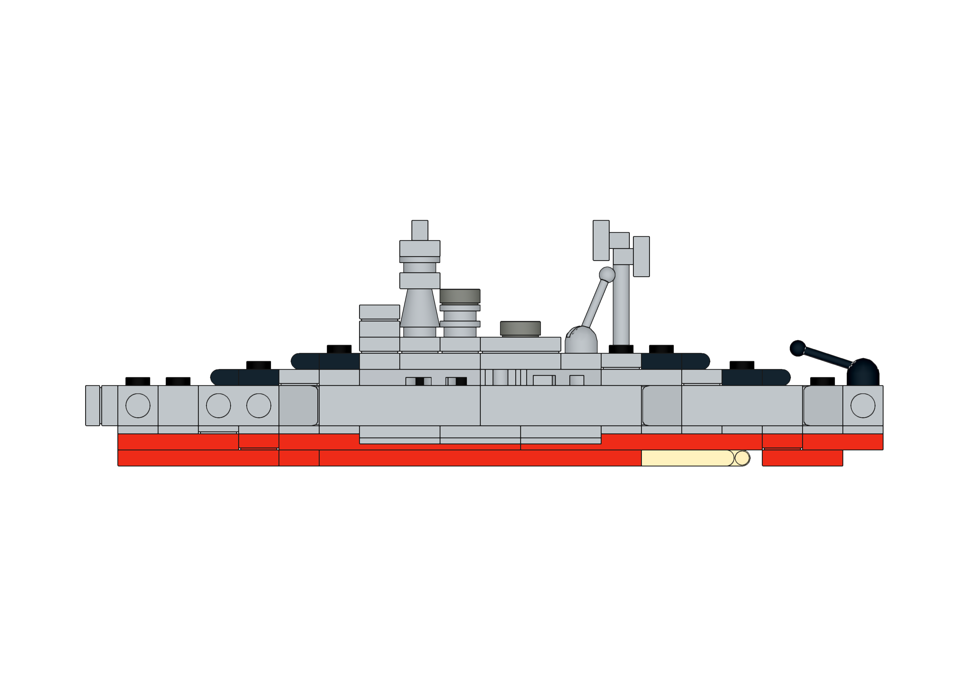 LEGO USS Arizona Battleship MOC
