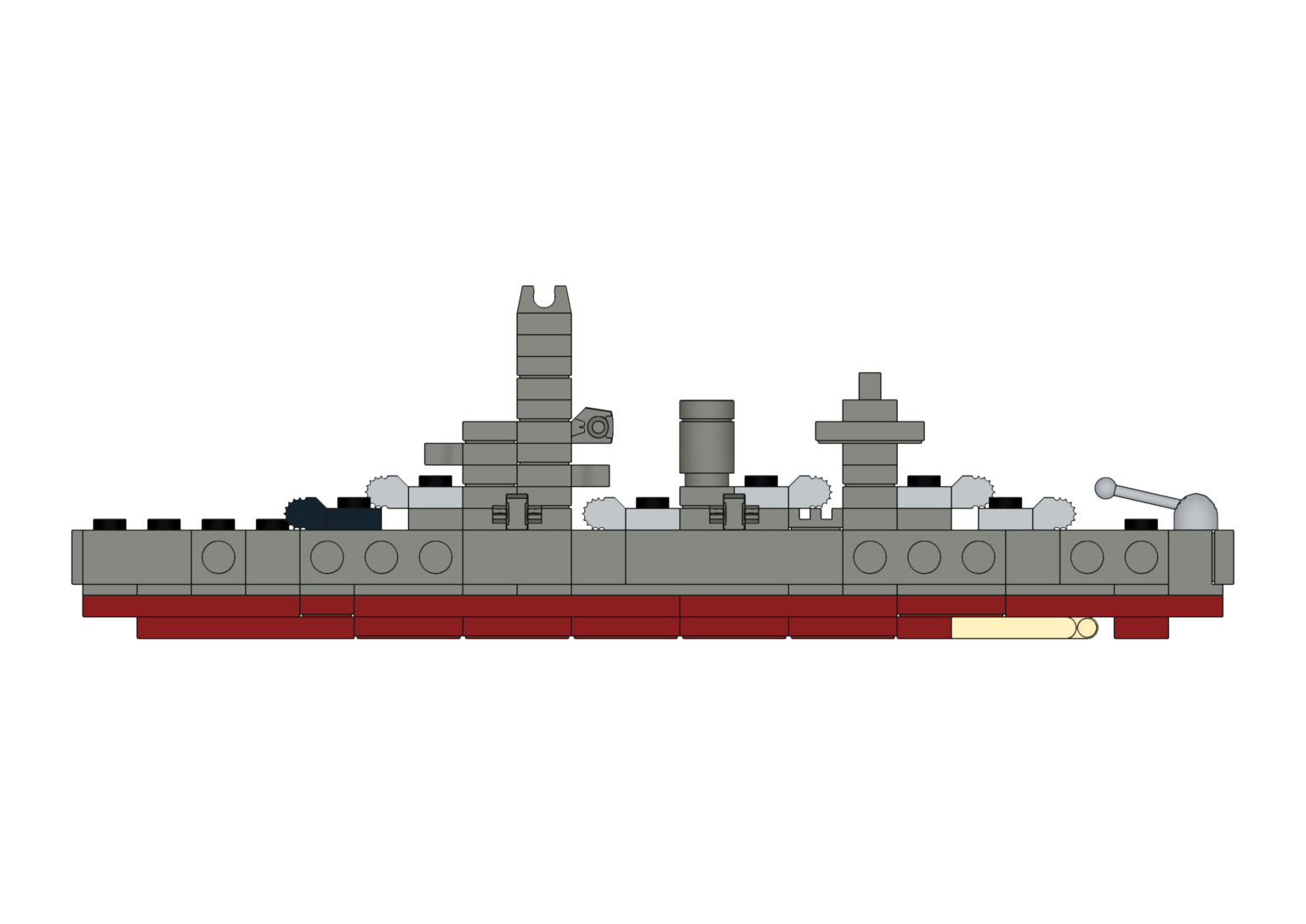 LEGO IJN Fuso Battleship MOC