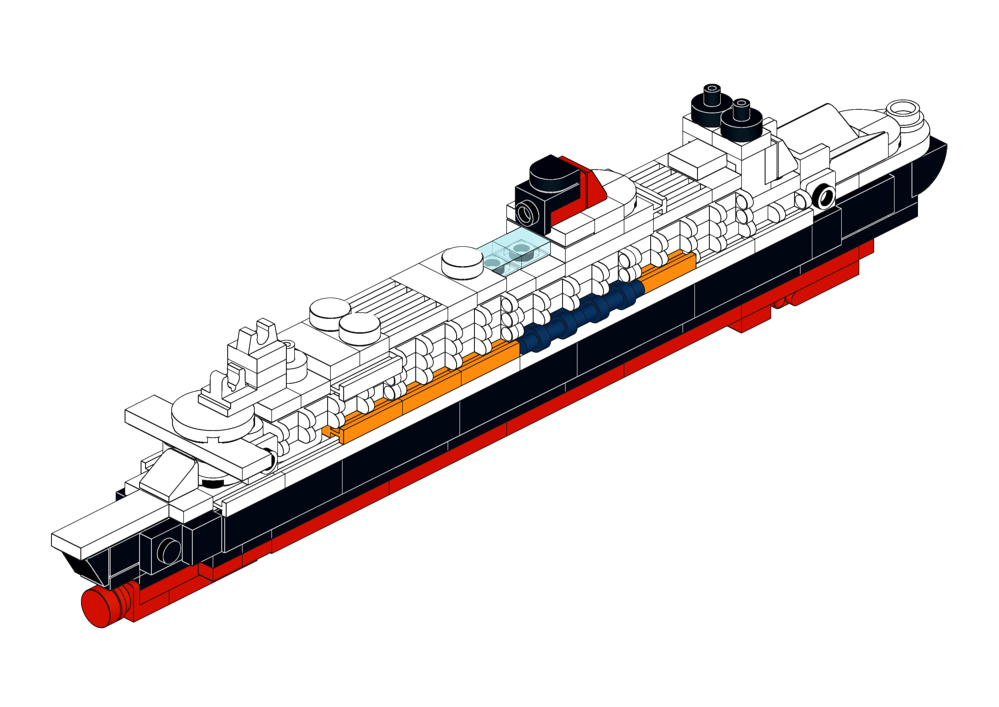 LEGO RMS Queen Mary 2 Ocean Liner MOC