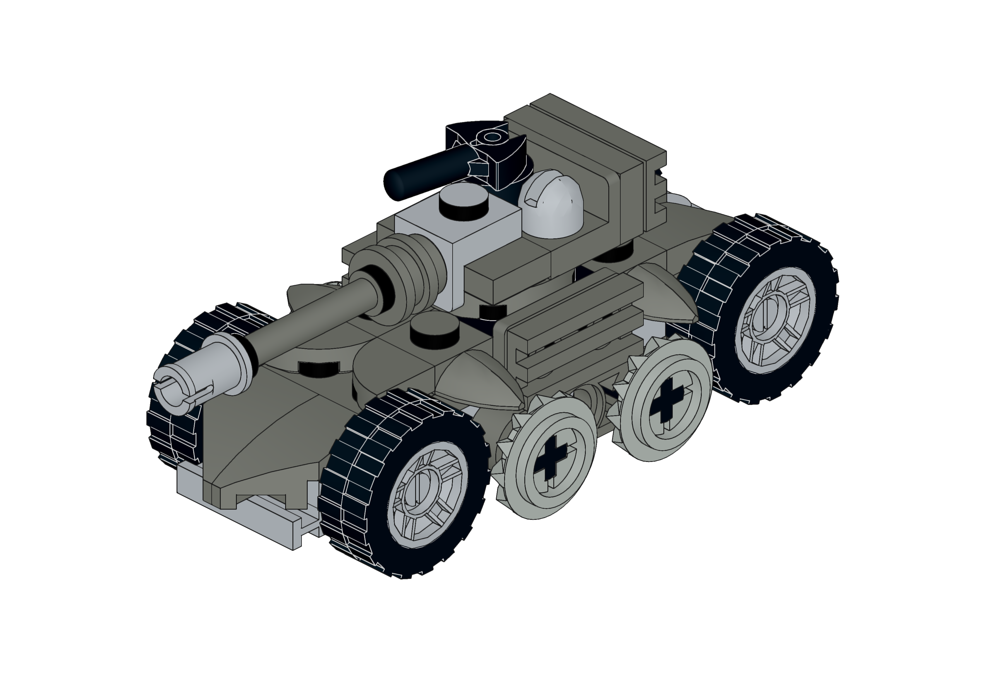 LEGO Panhard EBR MOC