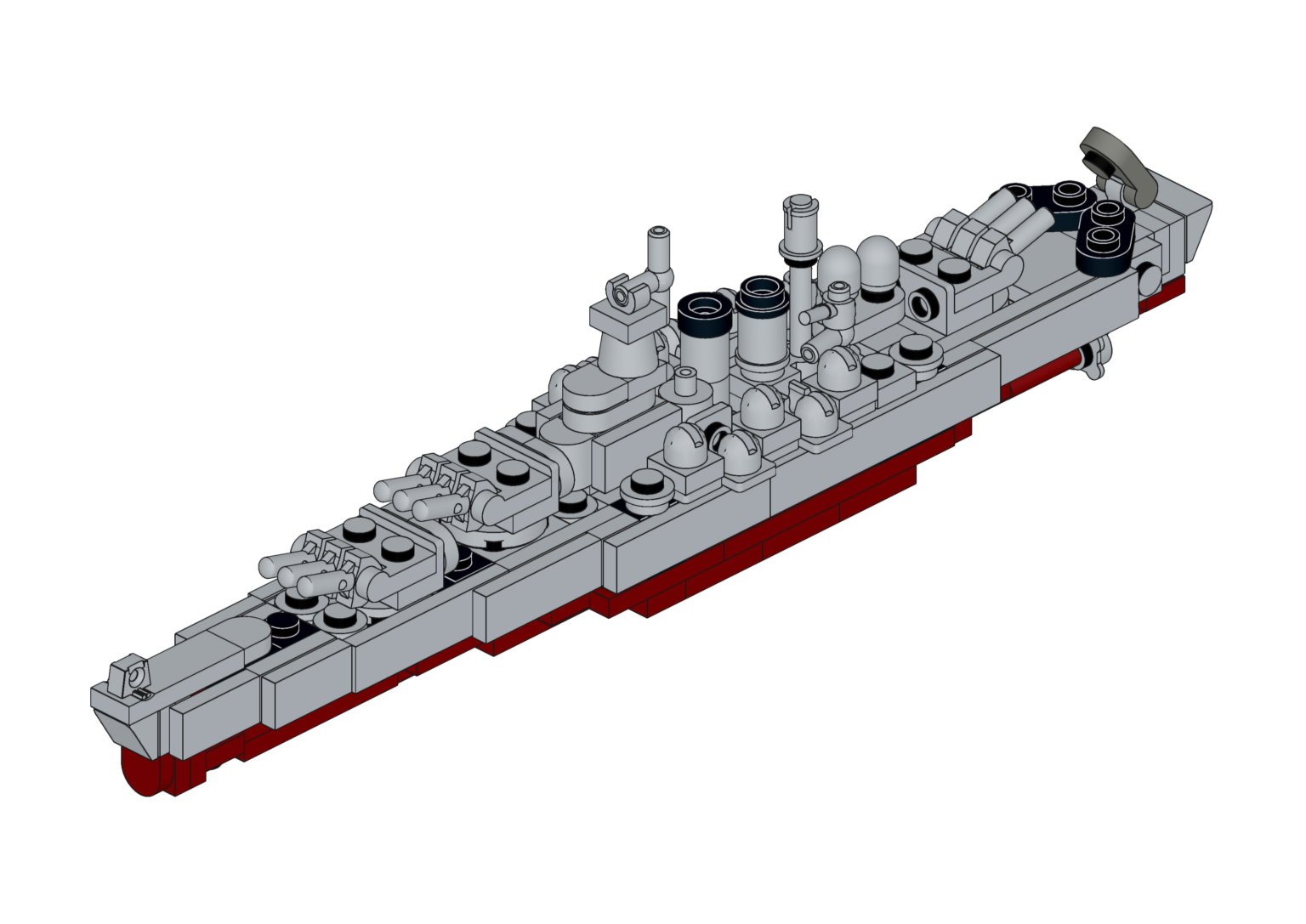 LEGO USS Washington (BB-56) Battleship MOC
