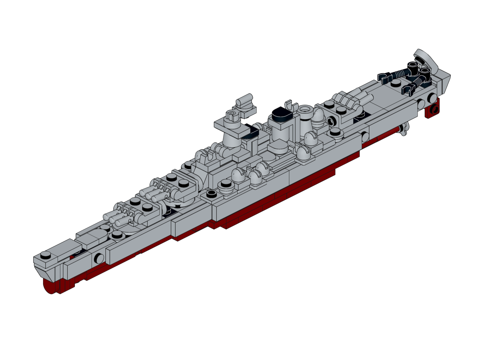 LEGO USS Iowa (BB-61) Battleship MOC – The Bobby Brix Channel