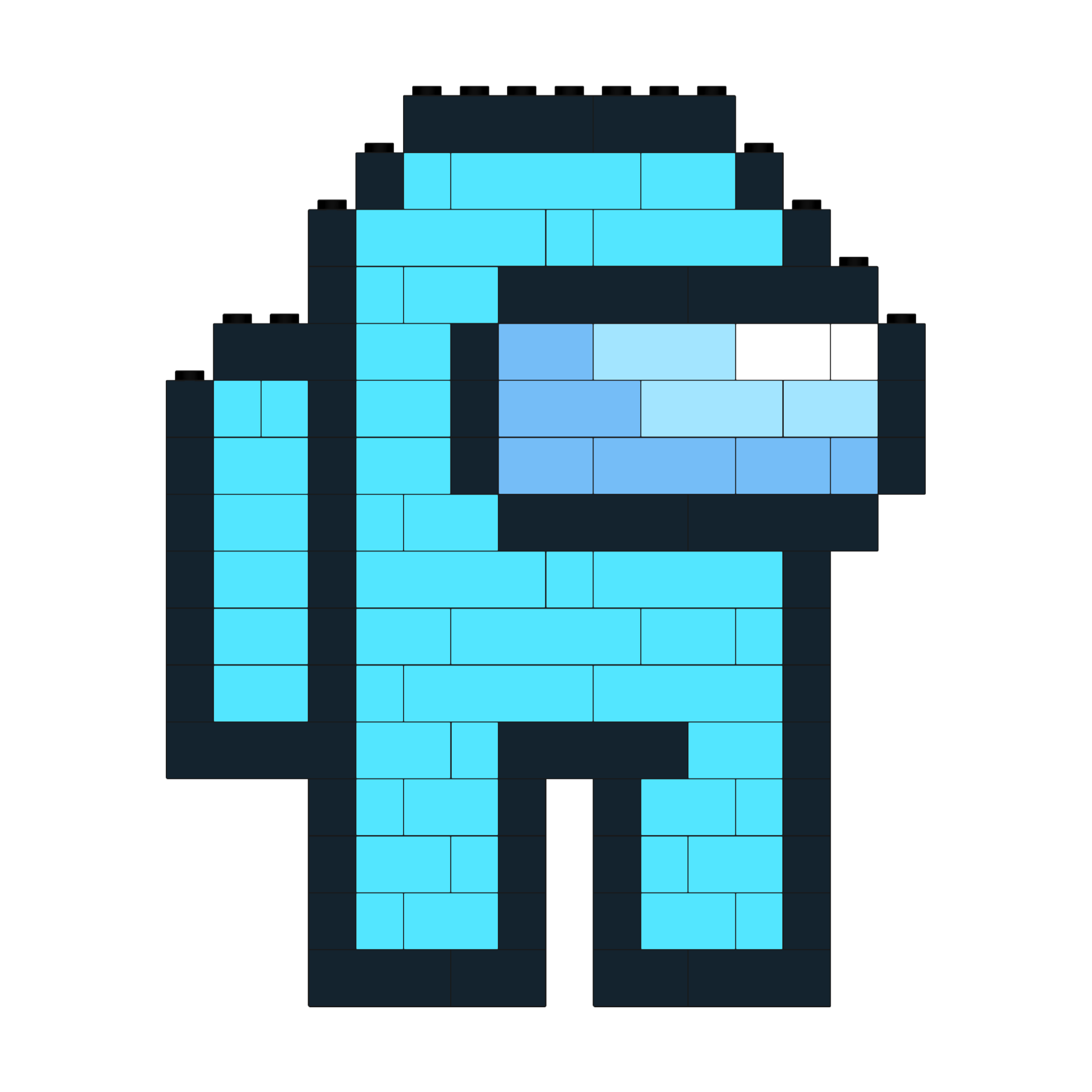 LEGO Among Us Cyan Crewmate MOC – The Bobby Brix Channel