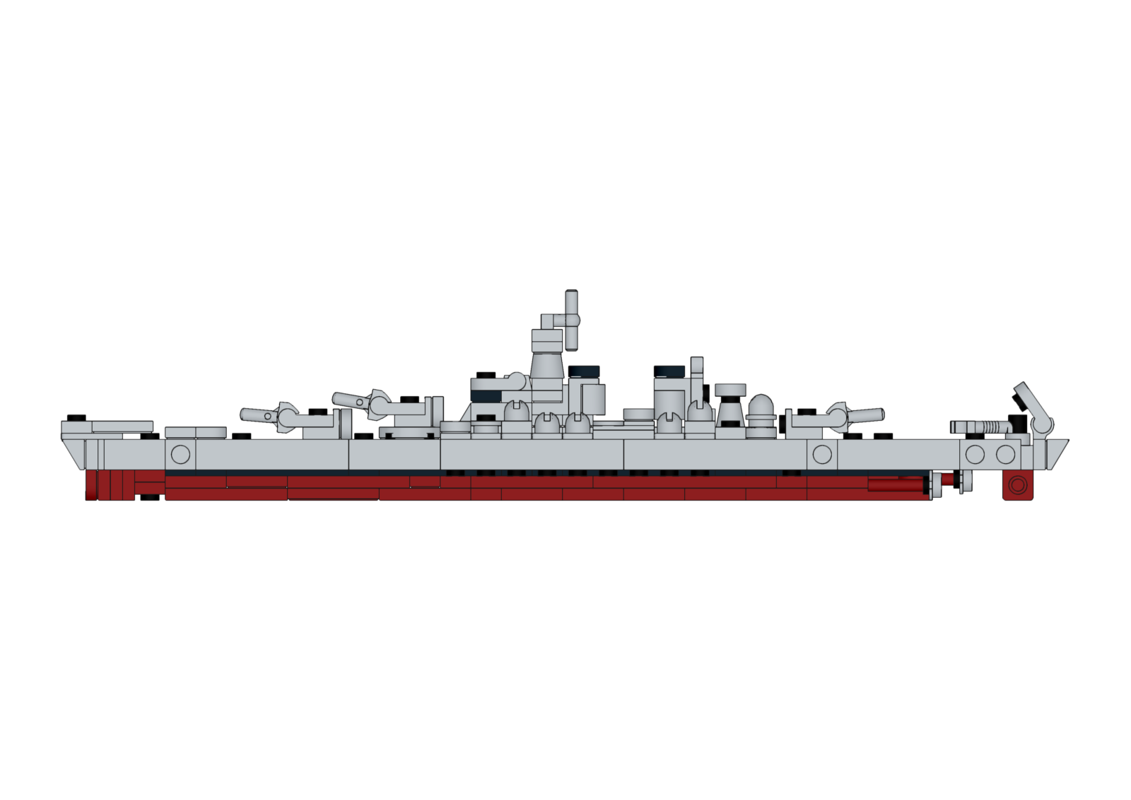 LEGO USS Wisconsin (BB-64) Battleship MOC