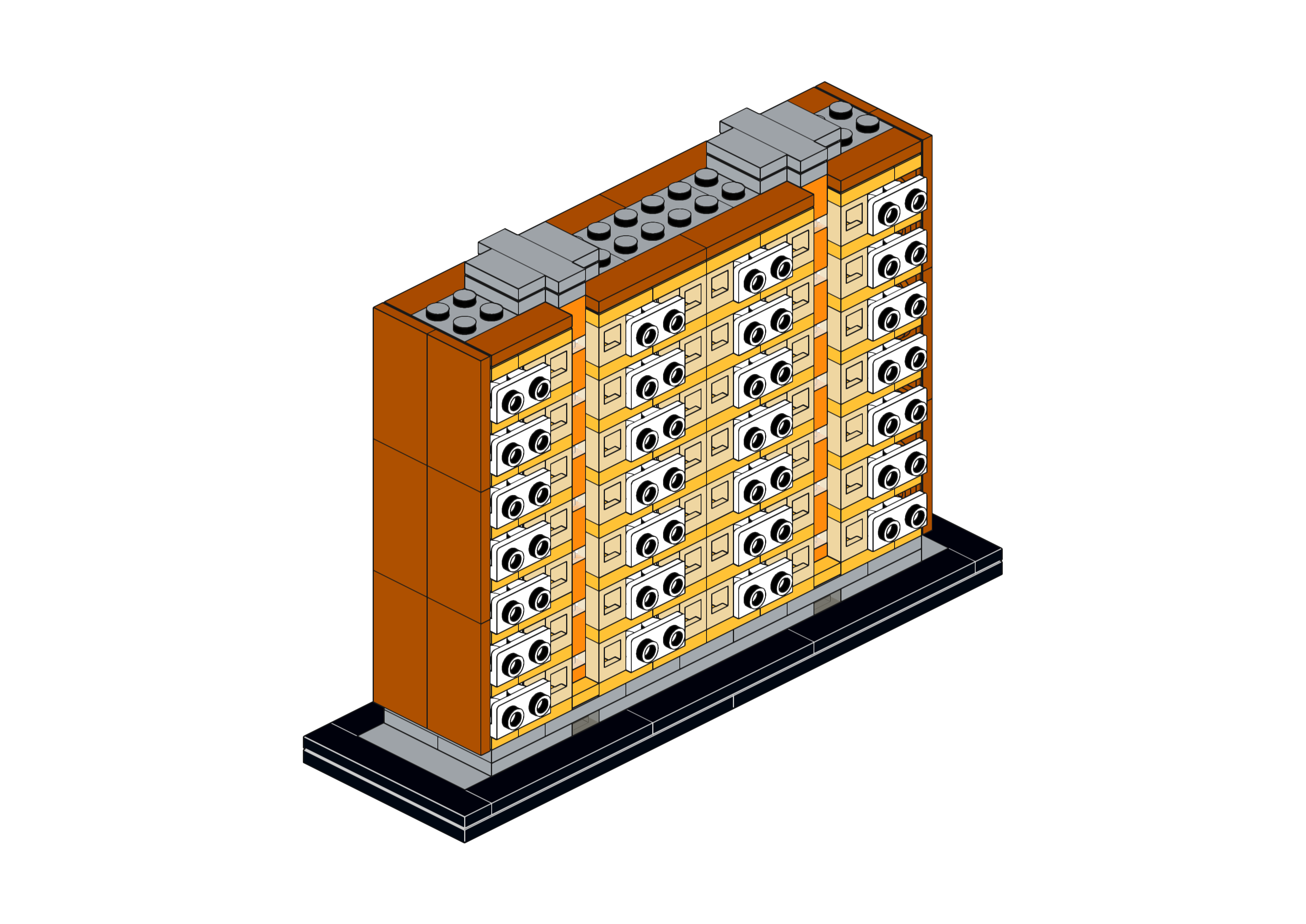 LEGO Wide Panel Apartment Building MOC – The Bobby Brix Channel