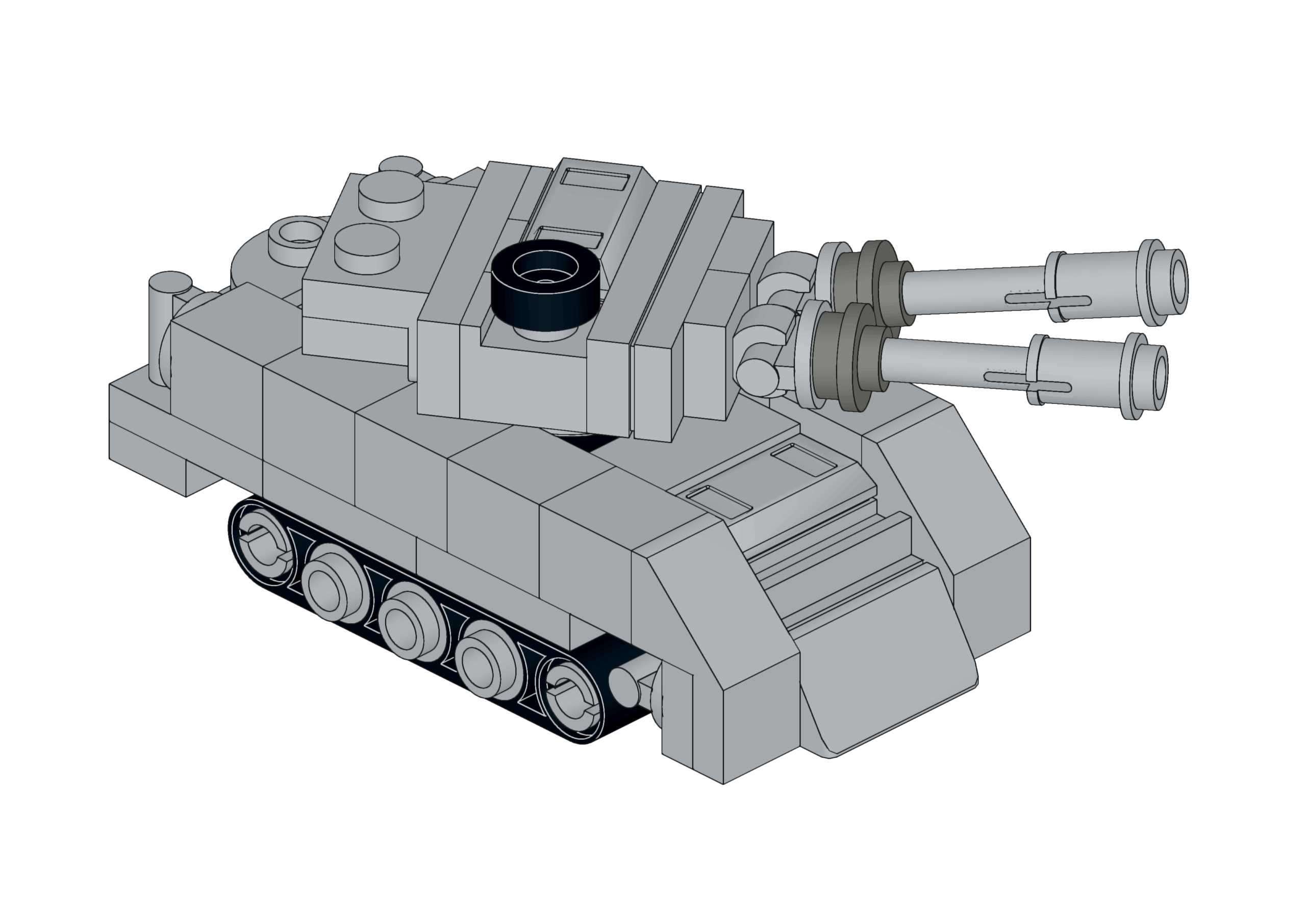 LEGO Double Barrel Tank MOC – The Bobby Brix Channel