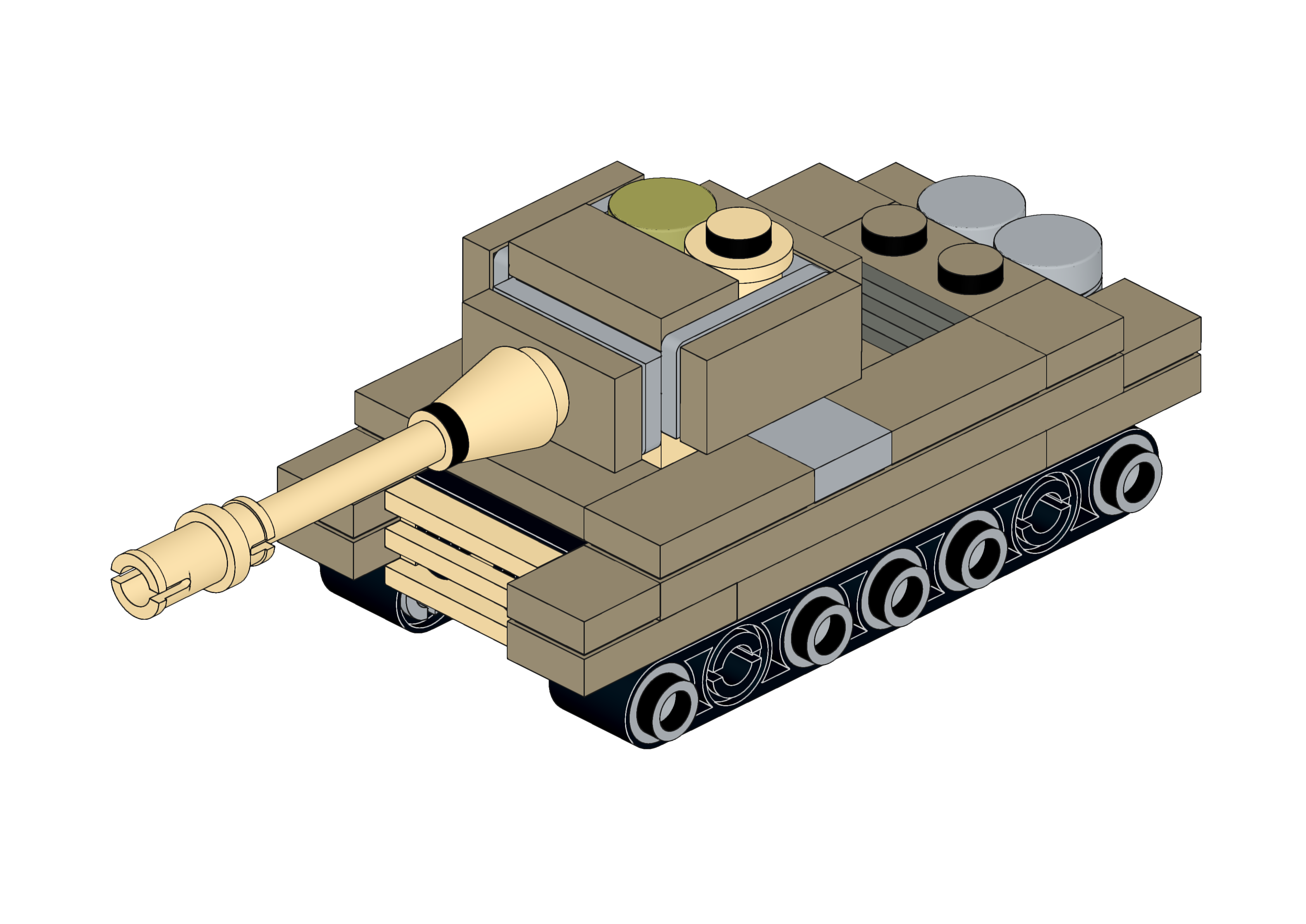 LEGO Tiger I Tank MOC – The Bobby Brix Channel