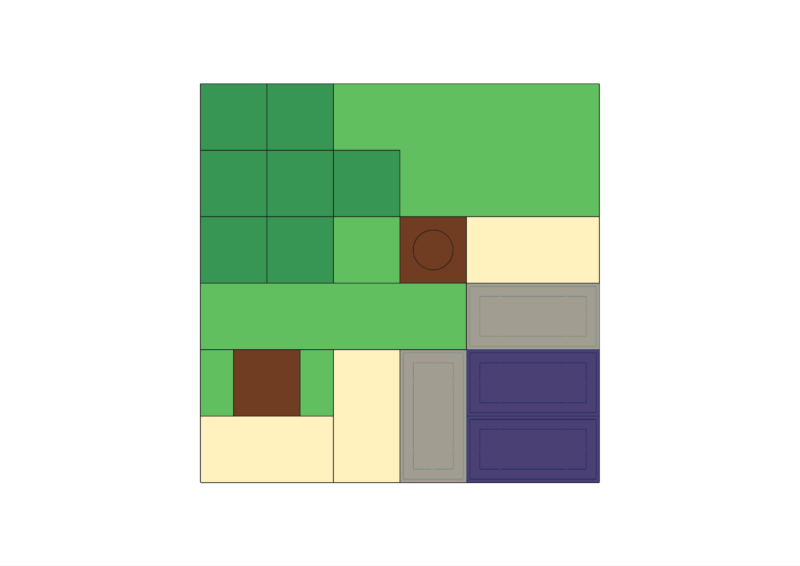 LEGO Micro Minecraft Biome MOC (Flat)